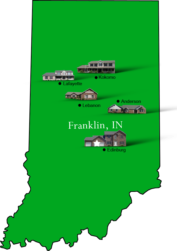 Franklin_map | Hallmark Homes - Indiana's Leading "On Your Lot" Custom ...